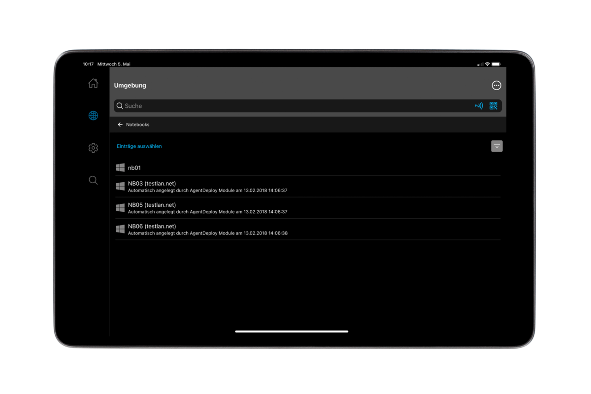 baramundi Kiosk, Management Center and bCenter App ｜ baramundi